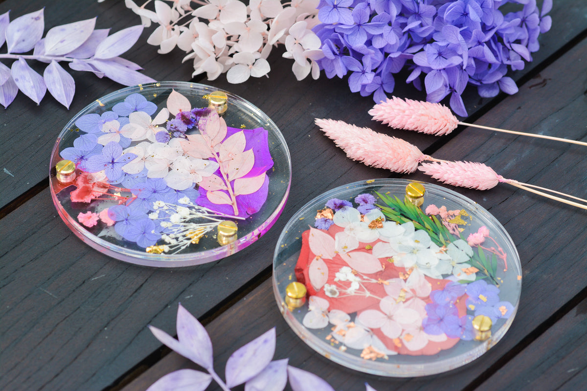 Forever Bloom Acrylic Round Coaster – Chokmah