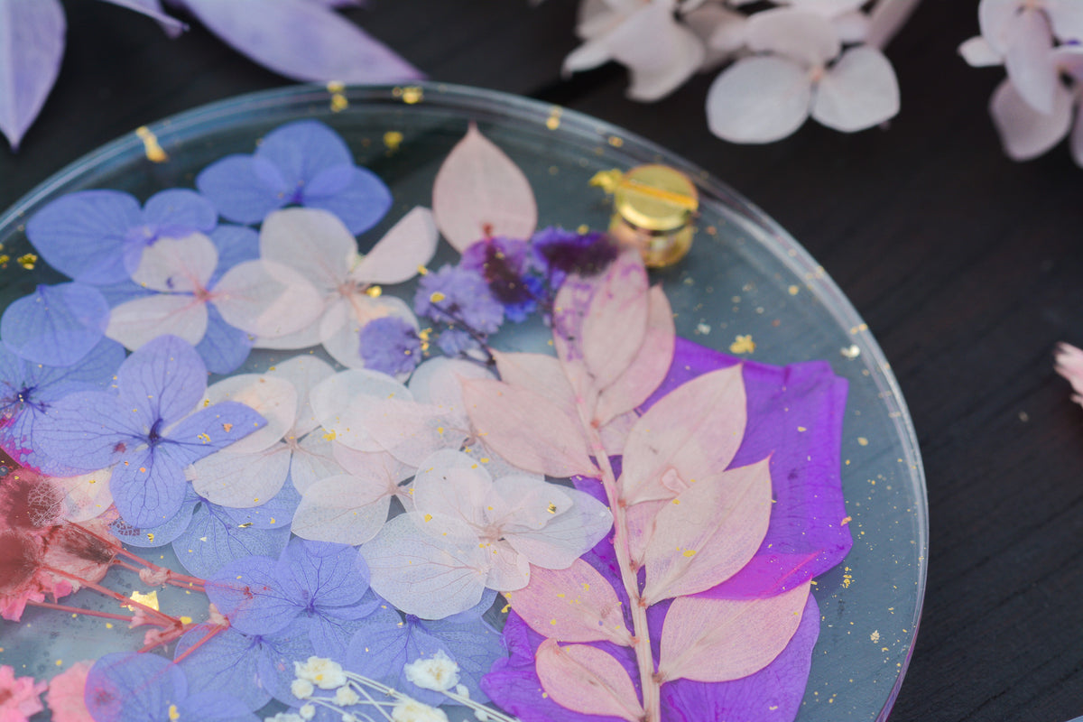 Forever Bloom Acrylic Round Coaster – Chokmah
