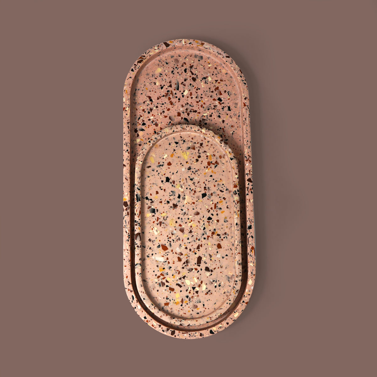 Daniel Collection Long Pill-Shaped Centerpiece Tray (Pink) – Chokmah